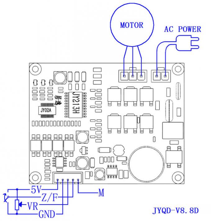 Sensorless Brushless DC Motor Driver 3 Phase Bldc Driver High Power