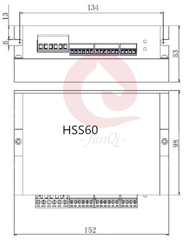 NEMA24 2 Phase 88mm 5A 3N.M Stepper Motor Driver 60HSE3N-D25 HSS60