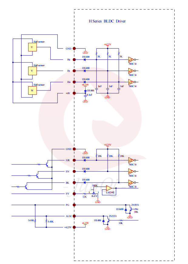 36VDC 1800W High Current 100A 3 Phase BLDC Motor With Hall Sensors