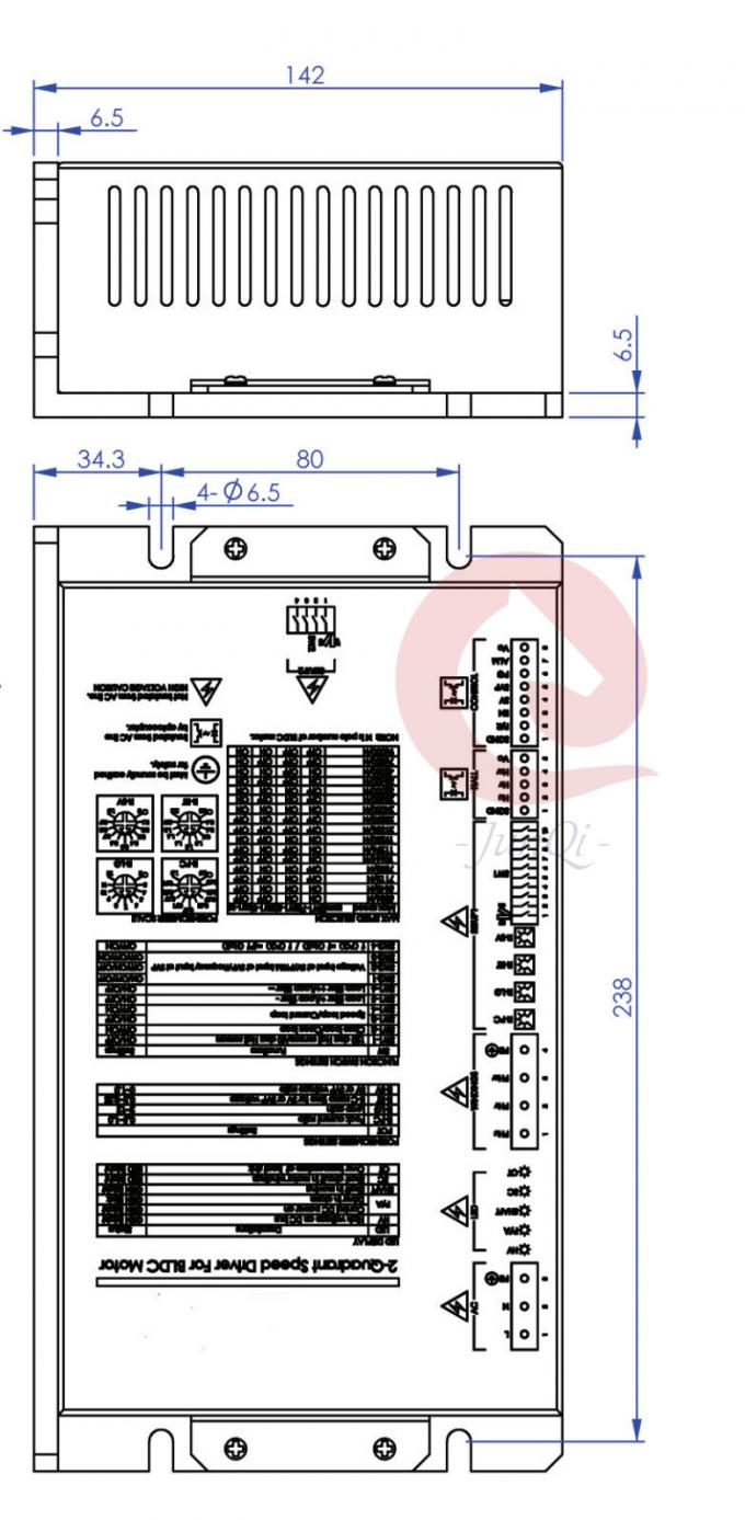220V High Voltage 16A Brushless DC Motor Controller for 310V BLDC Motor