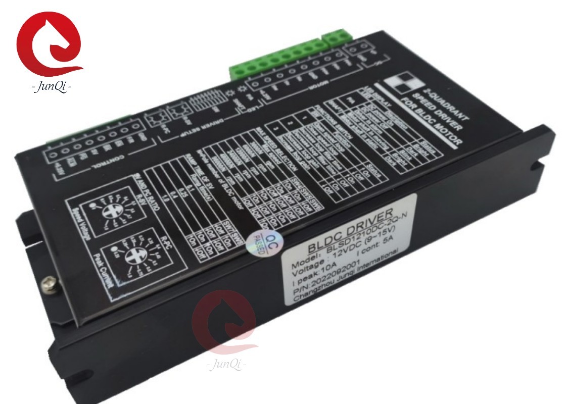 JUNQI 12VDC 10A 20A 30A Brushless DC Motor Speed Driver, 3 Phase Motor ...