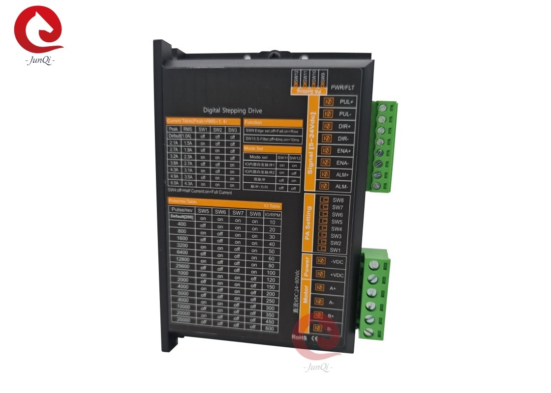 JQ6A 2Phase Stepper Motor Driver 24-80VDC 1-6A Stepper Motor Controller ...