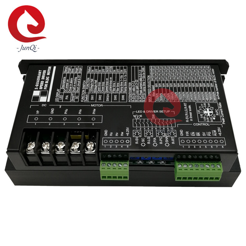 Frequency 2Q PI Closed Loop BLDC Motor Driver 48VDC 10A 20A 50A 100A